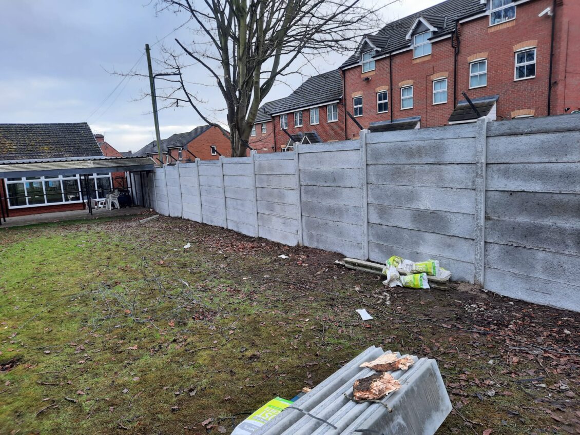 New range wall completed | Rugeley Rifle Club